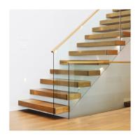 China Aluminium glass railing architectural glass balustrade metal stair railings outdoor for sale