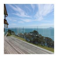 China Alum shoe base glass clamp fittings railing on terrace for sale