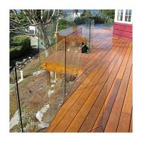 China Alum shoe base glass clamp fittings railing on terrace for sale