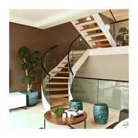 China Fence shoe base glass handrail price pvc stair railing for sale