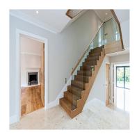 China Fence shoe base glass handrail price pvc stair railing for sale