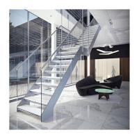 China Fence shoe base glass handrail price pvc stair railing for sale