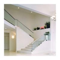 China Aluminium shoe base price balcony frameless glass wire stair railing for sale