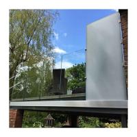 China Aluminum u channel glass railing glass staircase fittings decorative roof railing for sale