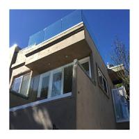 China Aluminum u channel glass railing glass staircase fittings decorative roof railing for sale
