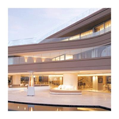 China Anodized aluminum shoe base frameless glass fittings steel railing for terrace for sale