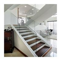 China 8mm aluminium u channel interior glass handrails building handrails for deck stairs for sale