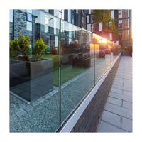 China CE aluminium shoe base for glass balustrade glass railing cost india for sale