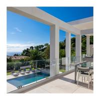 China Stainless u base glass balustrade hardware terrace fencing for sale