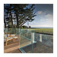 China Aluminium u base for 6mm glass balustrade top rail roof terrace glass balustrade for sale