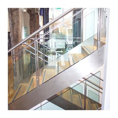 China Aluminium channel glass balustrade regulations outdoor stair spindles for sale