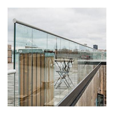China U channel support glass balustrade mounting brackets roof safety guard rails for sale