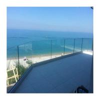 China Extruded shoe base glass banisters for homes stainless railings for terrace for sale