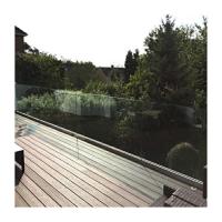 China Extruded shoe base glass banisters for homes stainless railings for terrace for sale