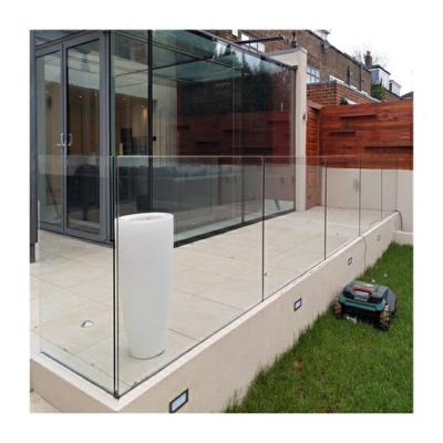 China U base for glass frameless glass brackets roof terrace balustrade for sale
