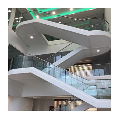 China Aluminum shoe base glass railing glass balcony handrail wire stair balustrade for sale