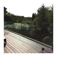 China Freedom fence u base glass banister rail terrace design with baluster for sale