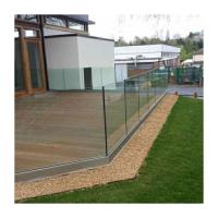 China Freedom fence u base glass banister rail terrace design with baluster for sale