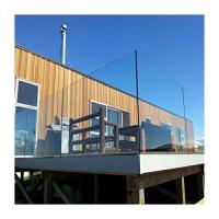 China 12mm u base garden glass balustrade stainless steel terrace railings for sale