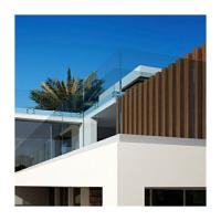 China Fence u channel glass balustrade panels price non penetrating roof railing for sale
