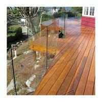 China U base fence frameless glass balustrade detail steel railing terrace for sale