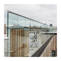 China U channel fence glass balustrade suppliers roof safety rail for sale for sale