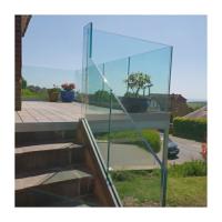 China U channel glass railing glass balcony railing porch railing near me for sale