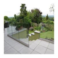 China U channel glass railing glass balcony railing porch railing near me for sale