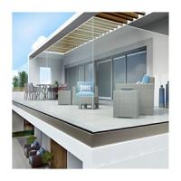 China Aluminium u base for 10mm glass stair balustrade systems roof terrace railings for sale