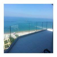 China Alum u base glass handrail fittings glass terrace railing for sale