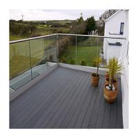 China U base for fence frameless glass clamp railing system stainless railings for terrace for sale