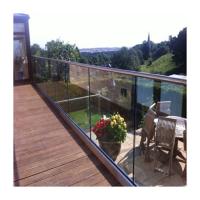 China 15mm u base glass railing fittings steel railing for terrace for sale