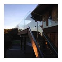 China Aluminium u channel for glass balcony glass balustrade porch stair railings for sale