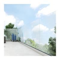 China 10mm aluminium u channel glass fence roof railing for sale