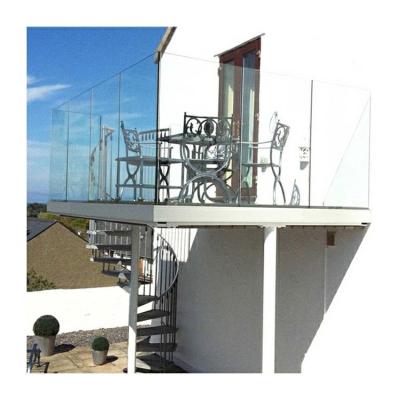 China Stainless steel u base glass balustrade clamps 10mm terrace fence for sale