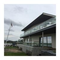 China Aluminium u channel for 10mm glass frameless glass balcony porch privacy fence for sale