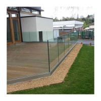 China Glazing u base glass button balustrade terrace garden fencing for sale