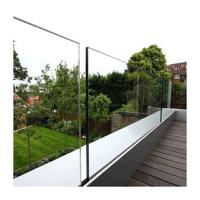 China U channel for vinyl fence glass balustrade track roof fall protection railing for sale