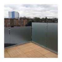 China 6mm aluminium u channel timber and glass balustrade roof terrace glass balustrade for sale