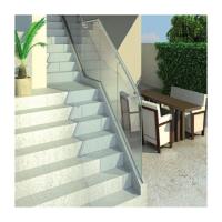 China Glass u channel stainless glass balustrade cost front porch rails for sale