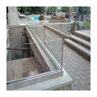 China Stainless steel u channel for glass staircase panels porch steps railing for sale
