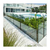 China Flooring railing glass balustrade tempered glass u channel with anodizing aluminum for sale