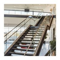 China U channel glass balustrade handrail for deck porch balcony stair railings outdoor aluminum balcony railing for sale