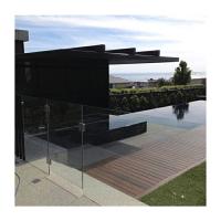 China WilliamArchi Balustrade frameless tempered glass fence panels aluminum railing designs for terrace for sale