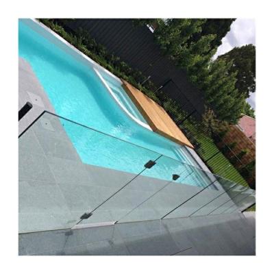China Aluminum base shoe toughed glass deck railing for sale