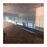 China Aluminum base shoe toughed glass deck railing for sale