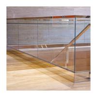 China DIY Modern Railing Aluminium U Channel Tempered Glass Railing Glass Handrail for Balcony/ Deck for sale