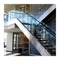 China Frameless Glass Railing Aluminum Channel Safety Glass Railing System for sale