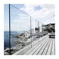 China New House Railing Modern Design Aluminum Balustrade Tempered Glass Railing U Channel for sale