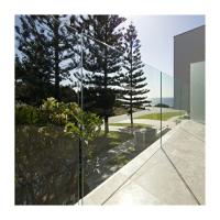China High Quality Aluminum u channel Glass Balcony Railing for sale